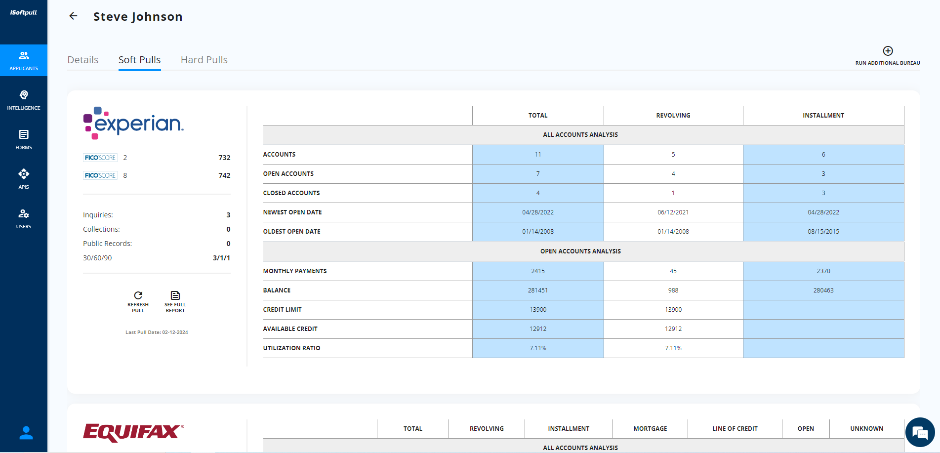 Credit Score and Account Summary | iSoftpull Credit Score and Account Summary | iSoftpull